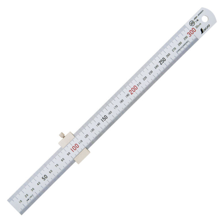 Shinwa stainless steel ruler 30 cm - with stop 76752 - Japansaegenshop.com