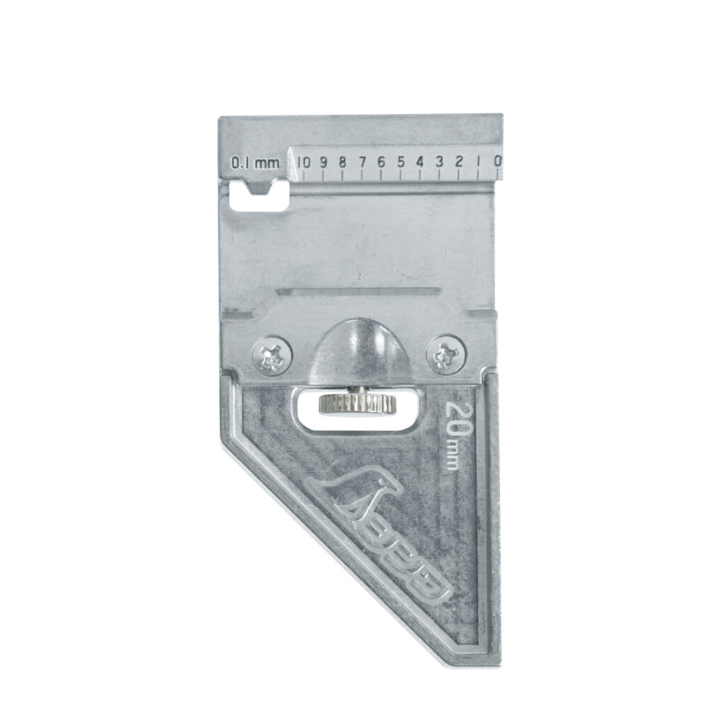 Shinwa metal stop for carpenter's square 20 mm 12484 - Japansaegenshop.com