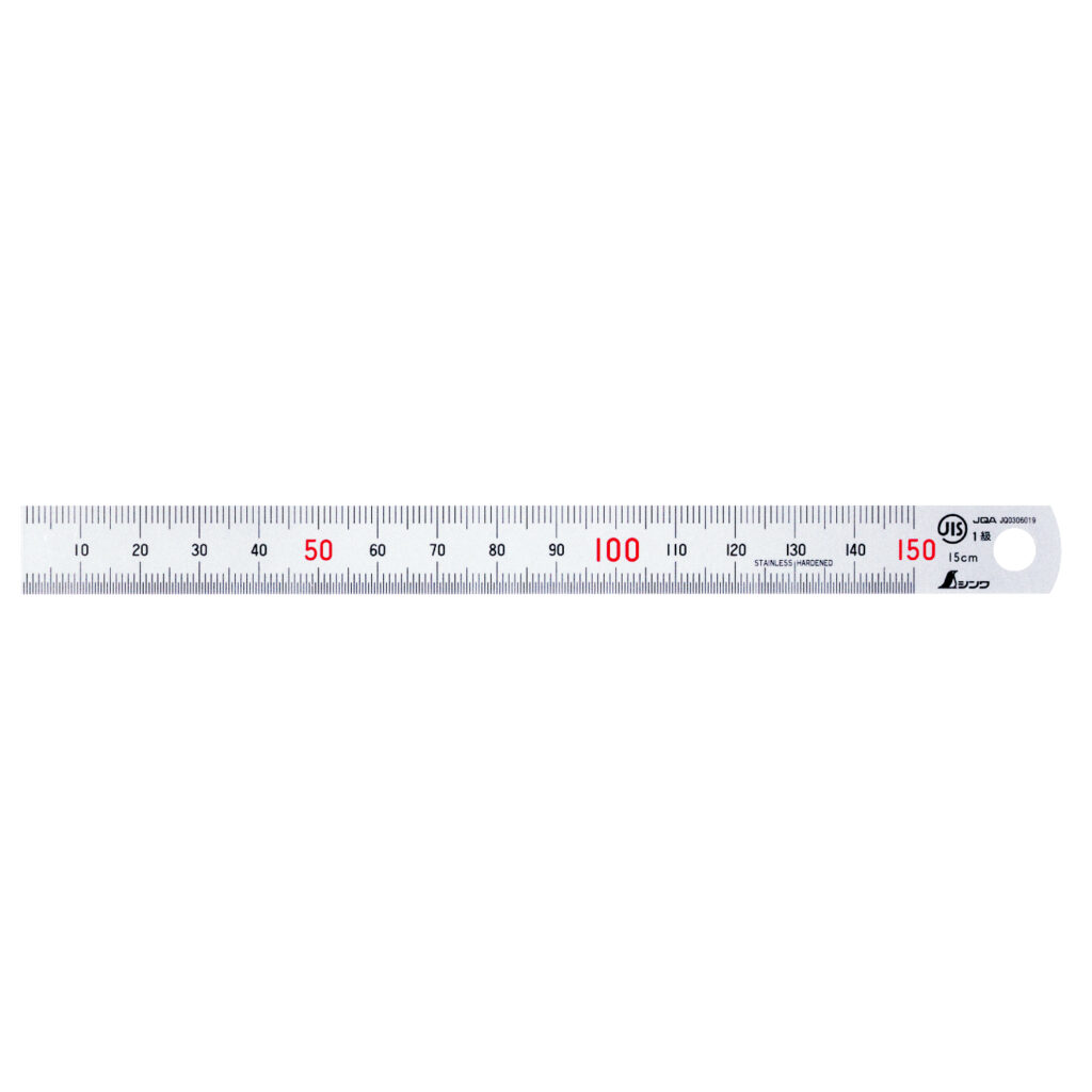 Shinwa stainless steel ruler 15 cm 13005 - Japansaegenshop.com