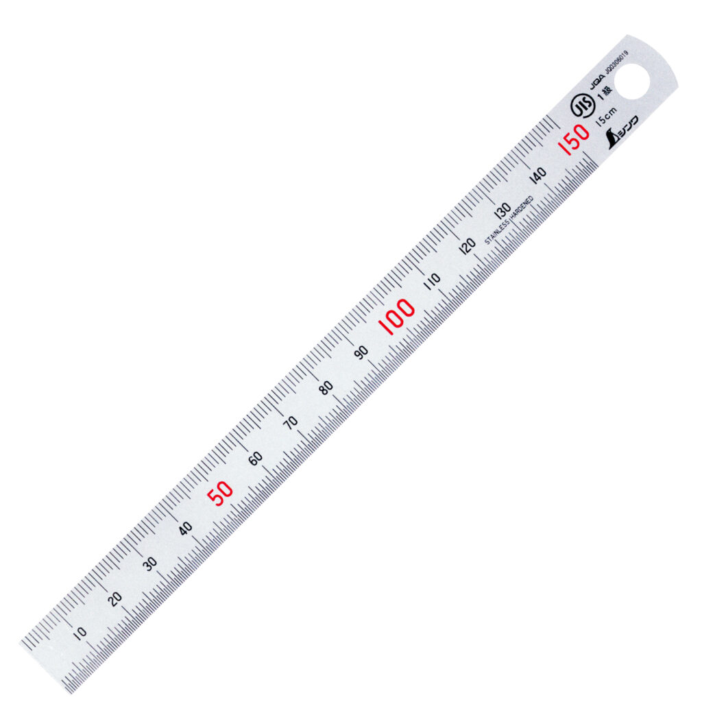 Shinwa stainless steel ruler 15 cm 13005 - Japansaegenshop.com