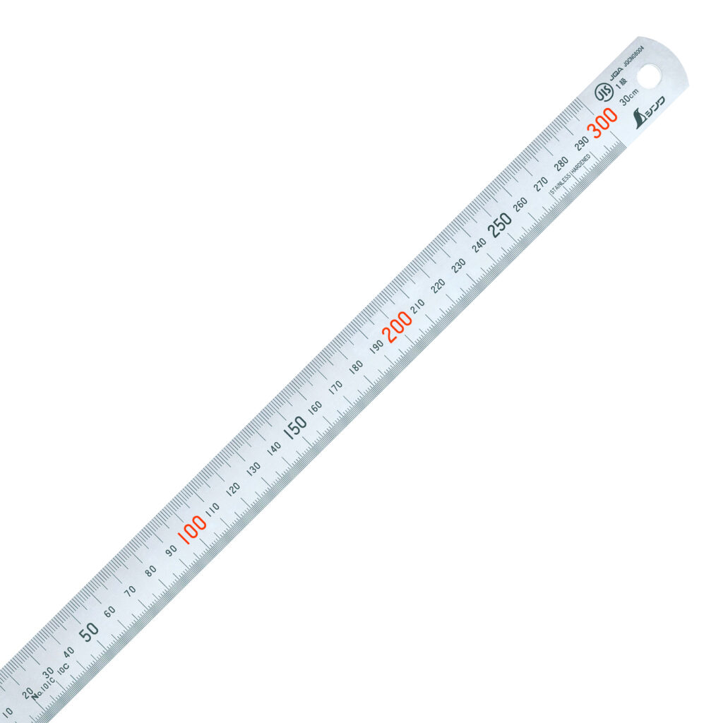 Shinwa stainless steel ruler 30 cm 13013 - Japansaegenshop.com