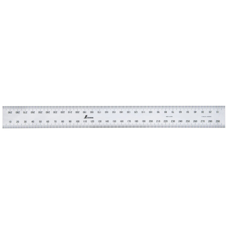 Shinwa ruler 30 cm stainless steel 24612 - Japansaegenshop.com